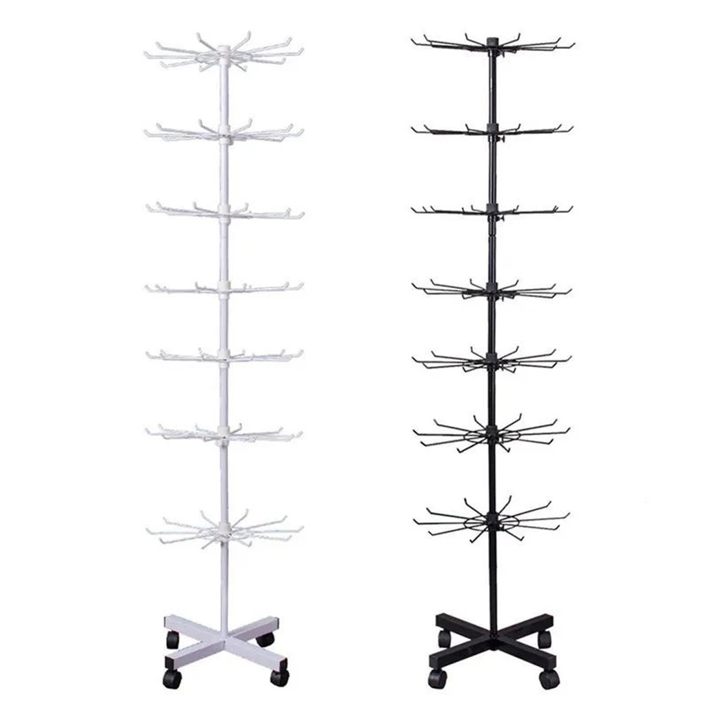 Rotating Floor Stand Jewelry Rack Organizer Revolving Tier Hanging ...