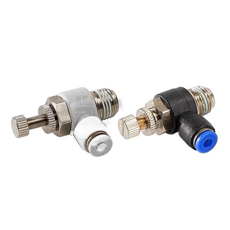 Pneumatic quick connector throttle valve speed control valve SL4 SL6 SL8 SL10 12-M5 01 02 03 04 ...