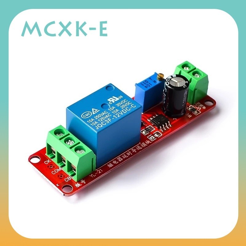 DC 12V Timer Delay Relay Shield Module NE555 Timer Switch Adjustable Controller 0 to 10 Second ...