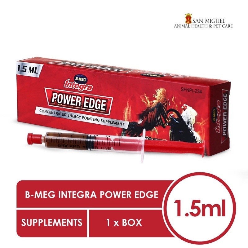 B-Meg Integra Power Edge for Gamefowl (1.5ml) REPACK FREE SYRINGE ...