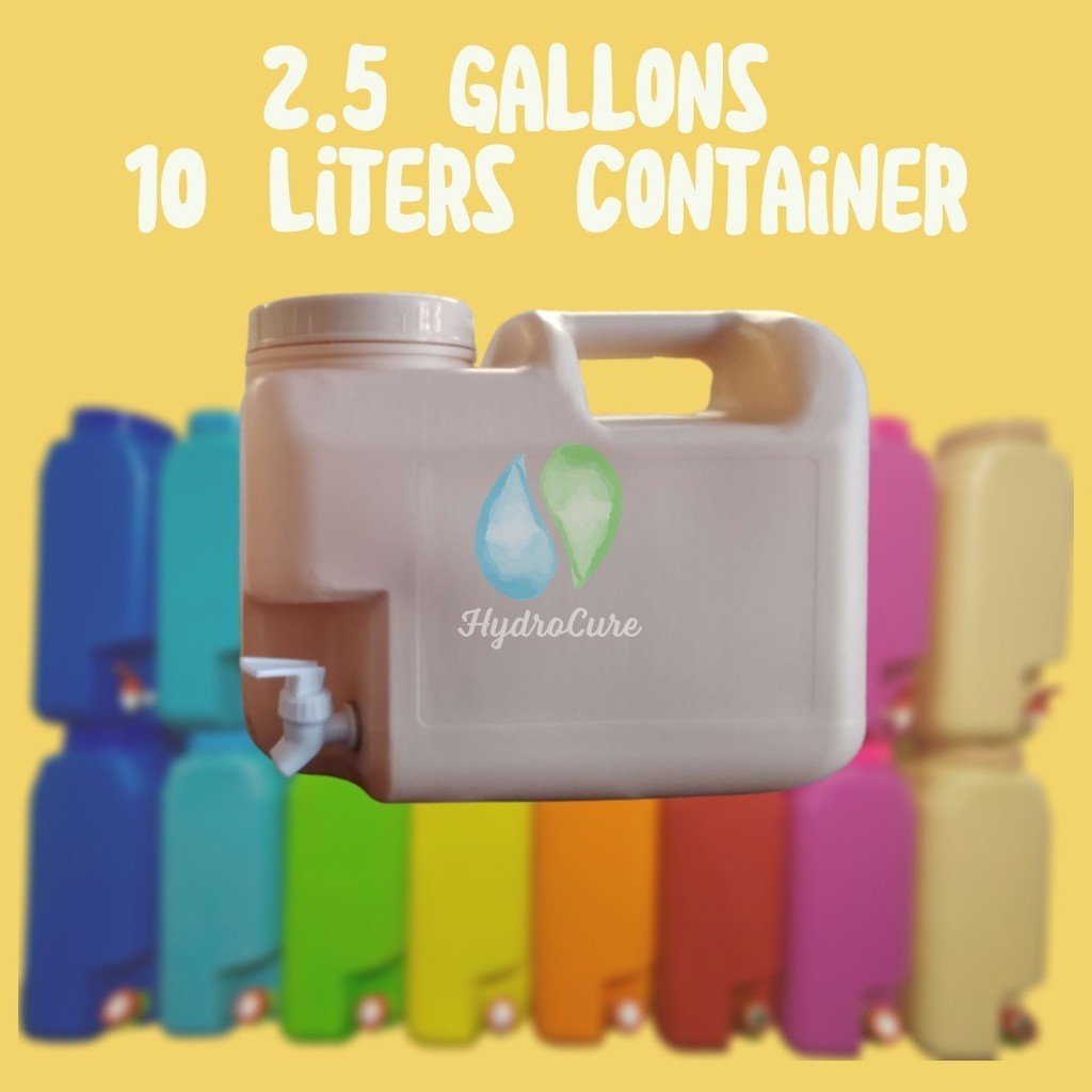 2 5 Gallon Slim Mini Water Container Jug Pitcher With Faucet Shopee