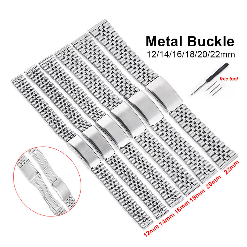 Stainless Steel Watch Strap for Omega 12mm 14mm 16mm 18mm 20mm 22mm ...