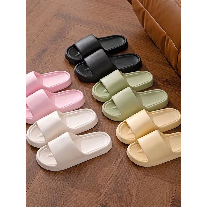 (9002)summer slippers Thin Strip Comfy Rubber Slippers flats sandals ...