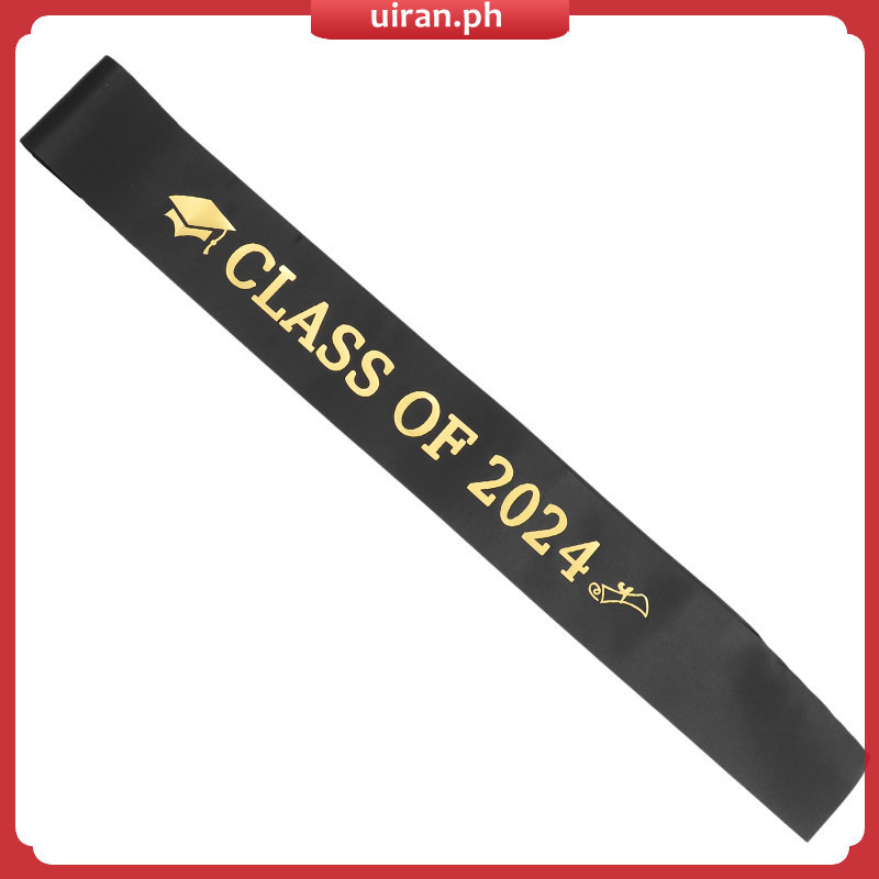 2 Pcs Graduation Party Straps Bachelor Sash Senior Sashes Class of 2024 ...