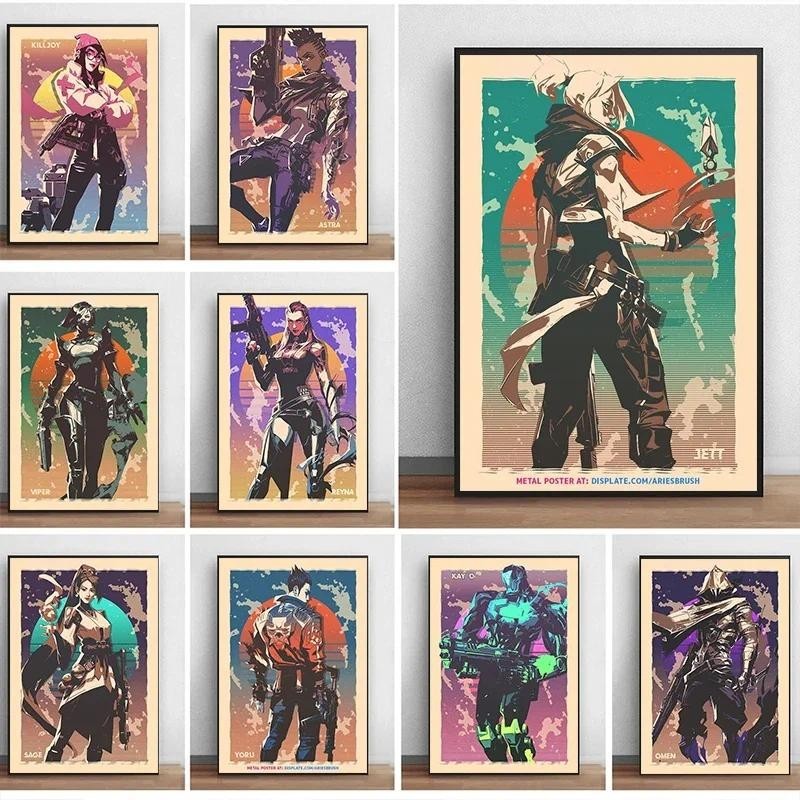 VALORANT Canvas Poster Aesthetic Gaming Wall Art for Home Decor Modern ...