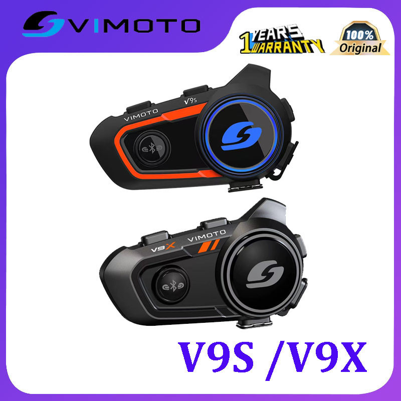 VIMOTO V8S V9S V9X unit full helmet with built-in walkie talkie, motorcycle helmet, Bluetooth ...