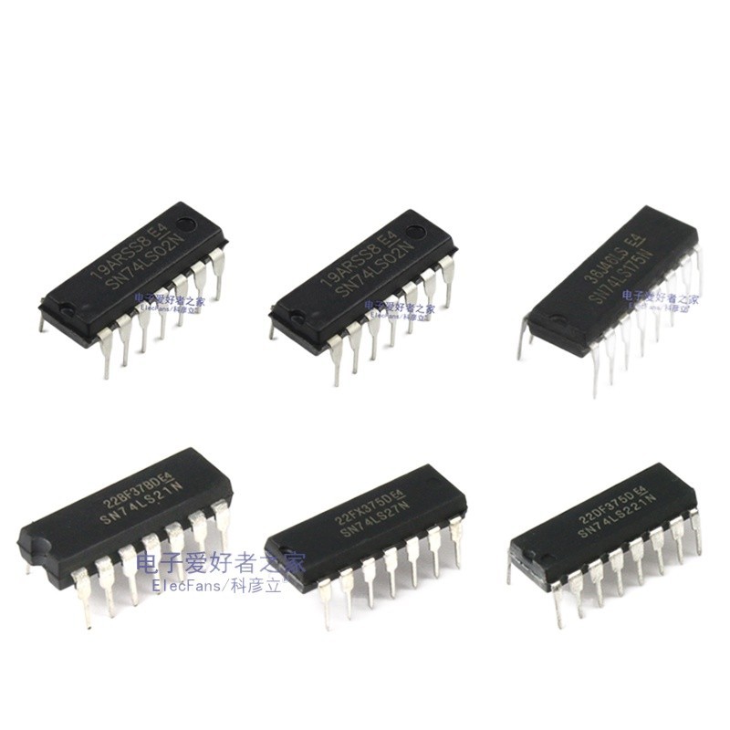 74LS02/74LS10/74LS175/74LS21/74LS27/74LS221/74LS244 logic chips ...
