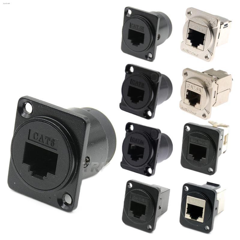 D-type network module CAT6 A 10 Gigabit super six network cable interface RJ45 docking crimp ...
