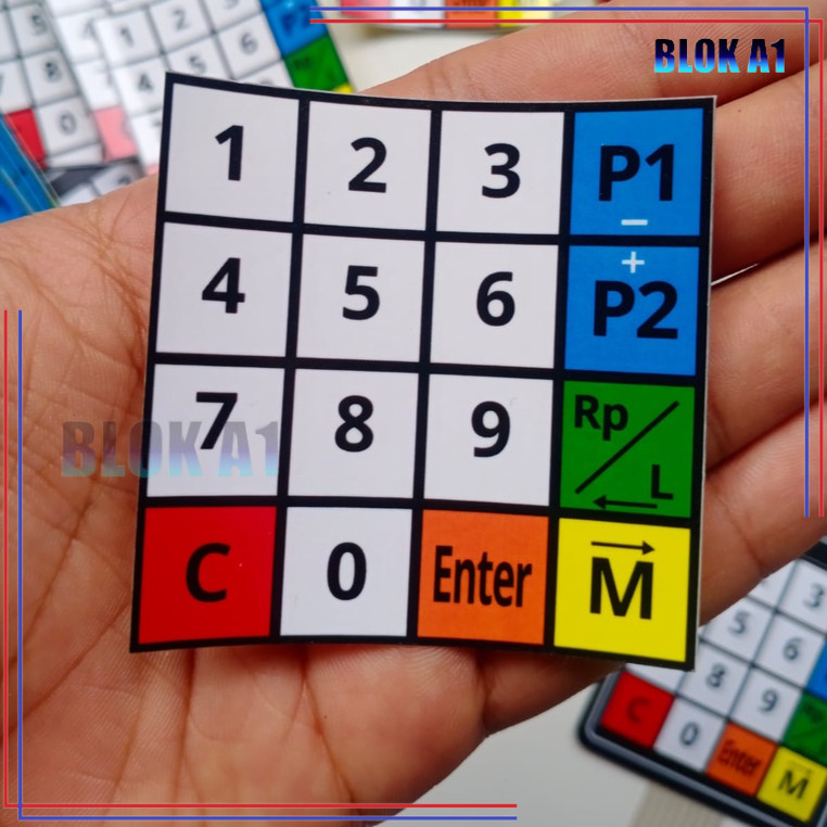 TOMBOL Keypad & Pertamini Mini Pom Button Keypad Variation Stickers ...