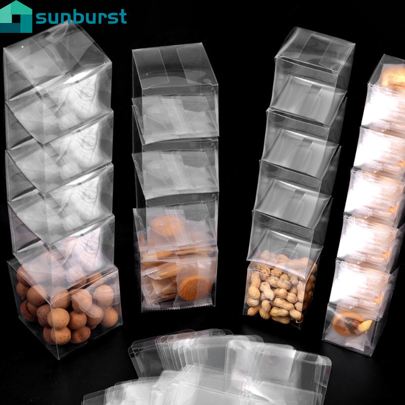 30PCS Transparent PVC Square Boxes - Wedding Party Gift Box - Chocolate ...