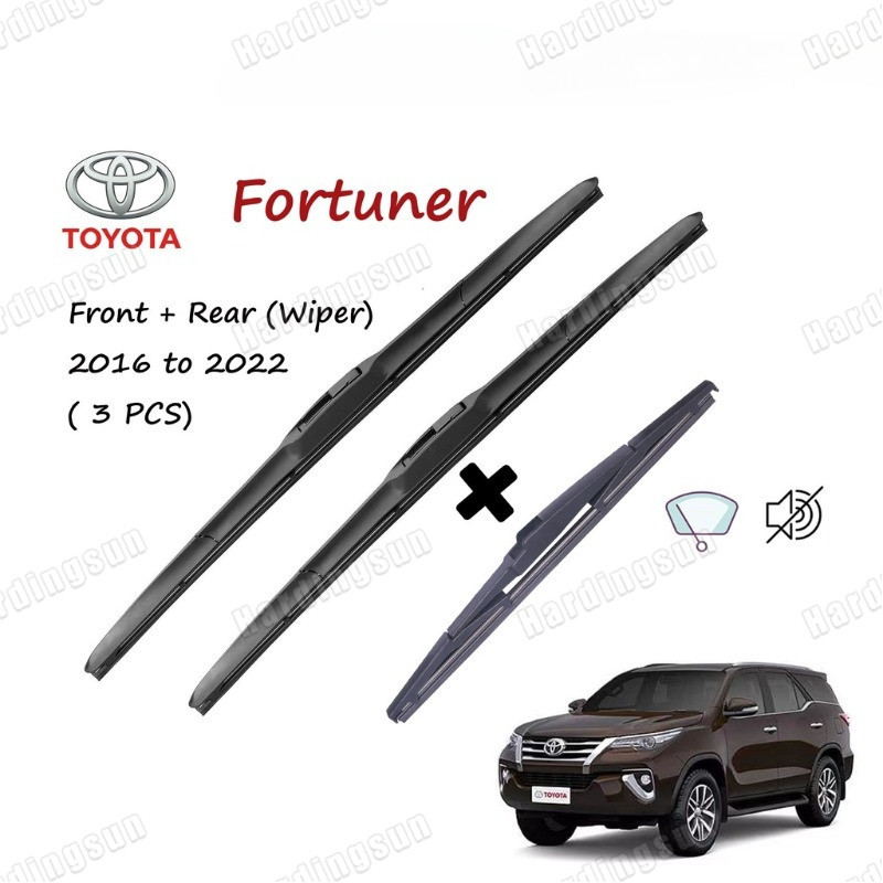 2016 to 2022 Toyota Fortuner 16+22+12A Wiper Blade for FORTY Car Window ...