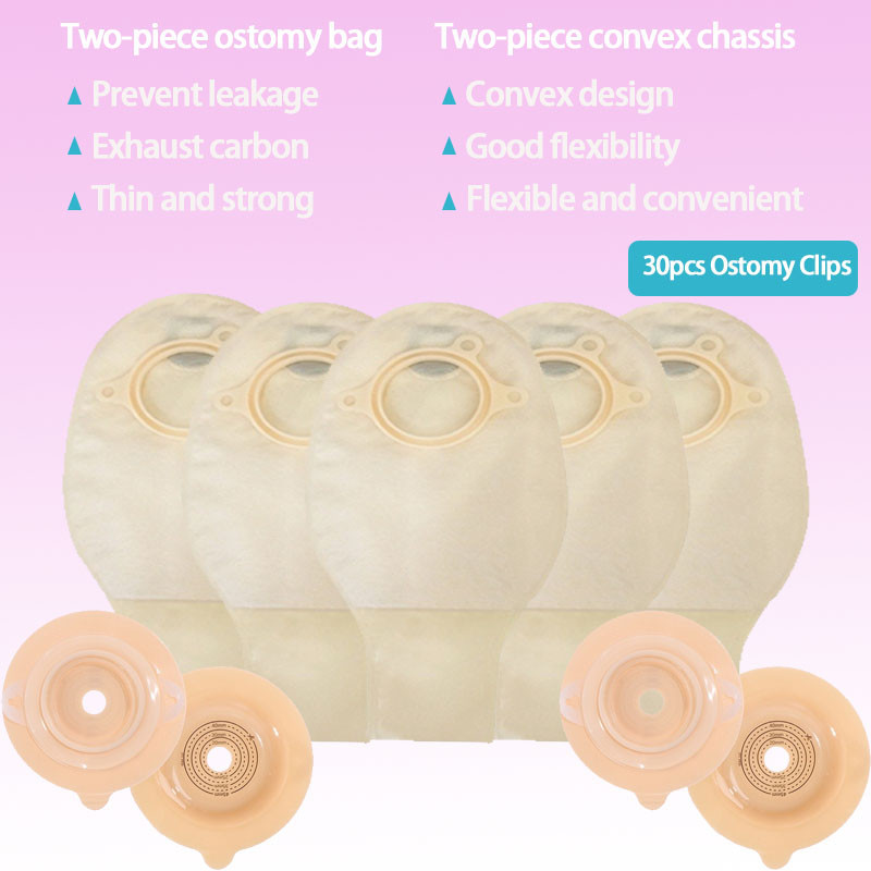 Colorectal diversion ostomy stool bag body convex ostomy bag chassis ...