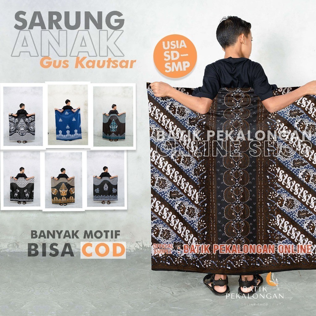 KATUN Gus Kautsar Wayang Bima Men's Cotton Sarong With The Latest Motif ...