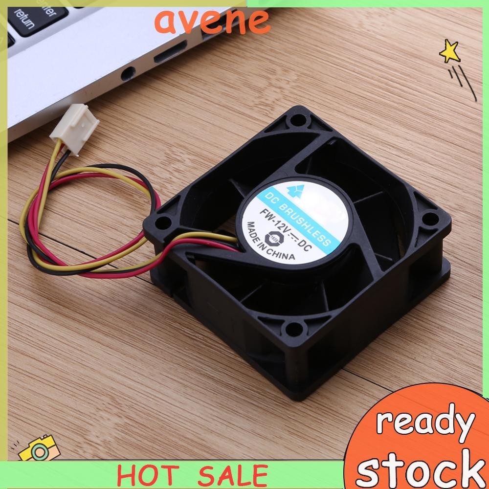 DC Brushless Cooling Fan 12V 60x60x25mm 3 Pin CPU Computer Fan [avene ...