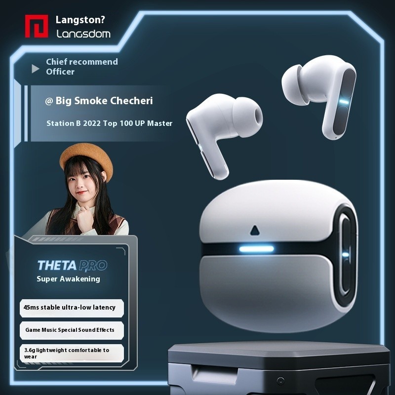 Langsdom Theta Pro Bluetooth Earphone Noise Reduction Bluetooth 5.3 ...