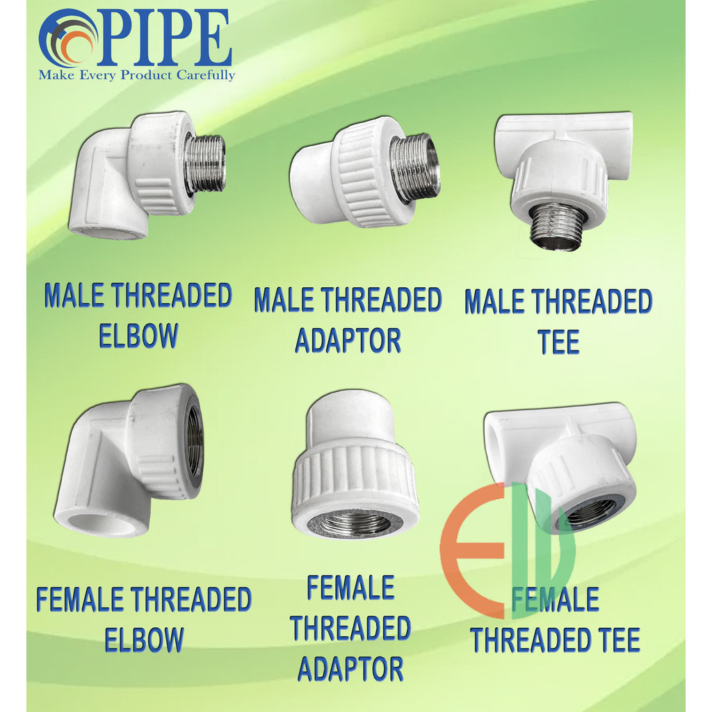 Ecopipe PPR fittings male female threaded elbow male female threaded ...