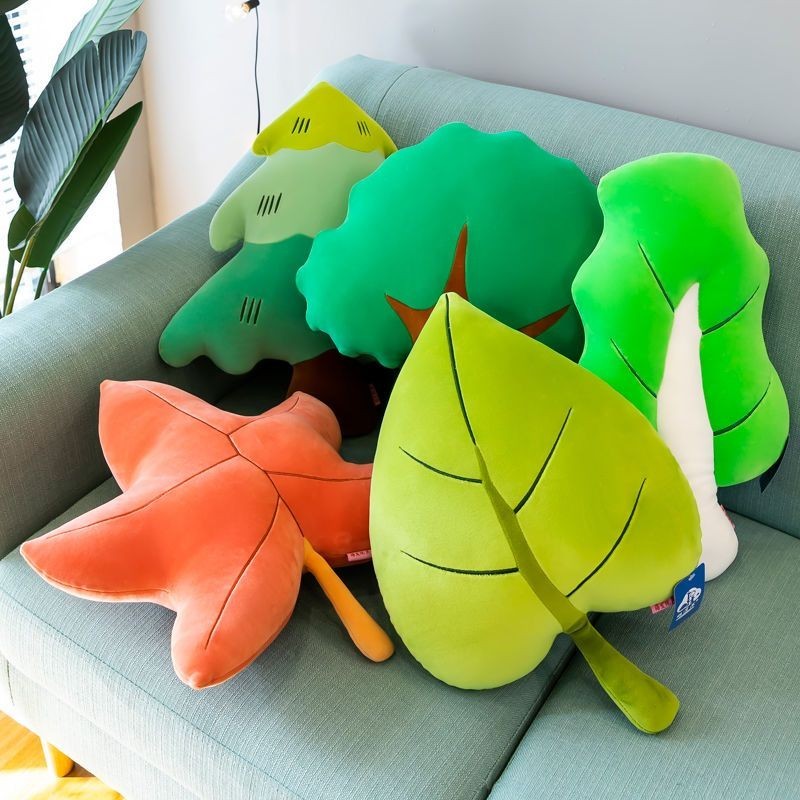 Ready Stock 50CM Imitate Leaves Doll Maple Leaf Doll Pillow Plush Toy ...