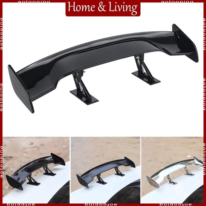 AOTO 9 8inch Length Rear Wing without Perforation Car Tail Spoiler Wing ...