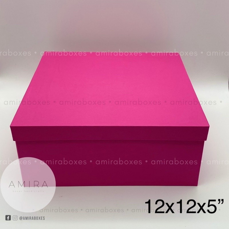 amiraboxes | XL premium gift box | 12x12x5" Square Regular Hard Box ...