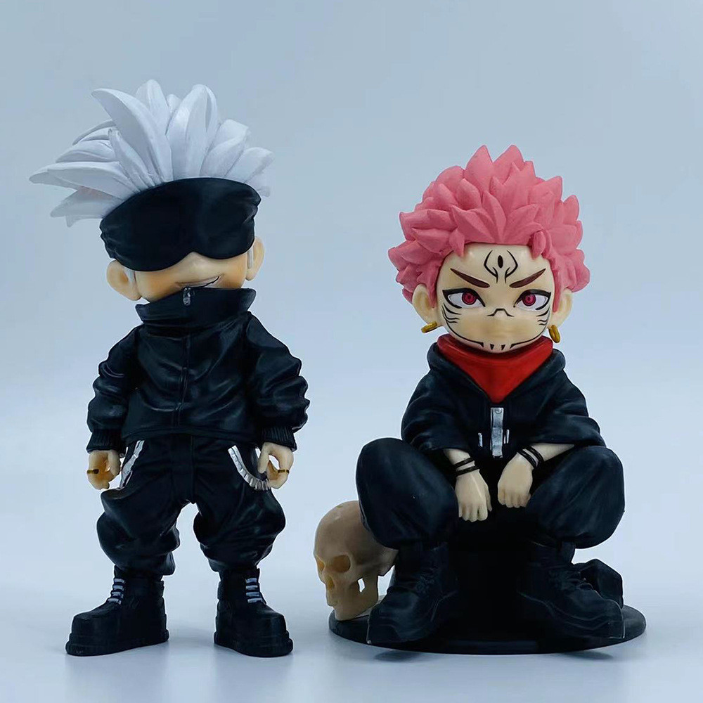 8mfk Spell Back to Battle Anime Q Version Figure Standing Posture Gojo ...