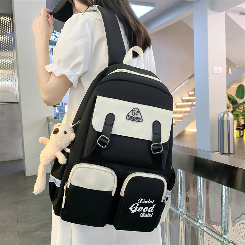 5 in 1 backpack cute style small wallet tote bag stationery bag for ...