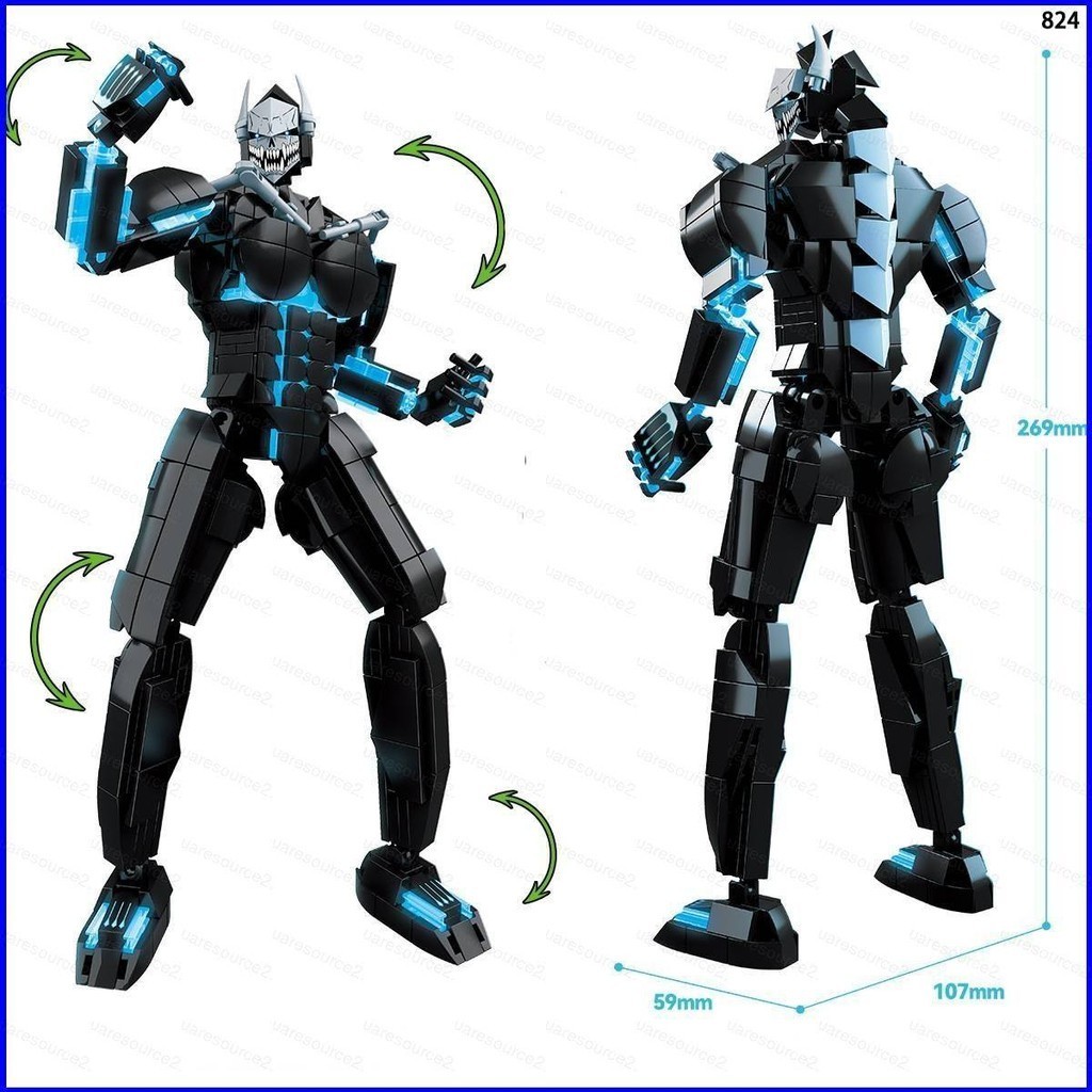 SQK kaiju no8 Building Blocks Mecha combat Automata monsters Model ...