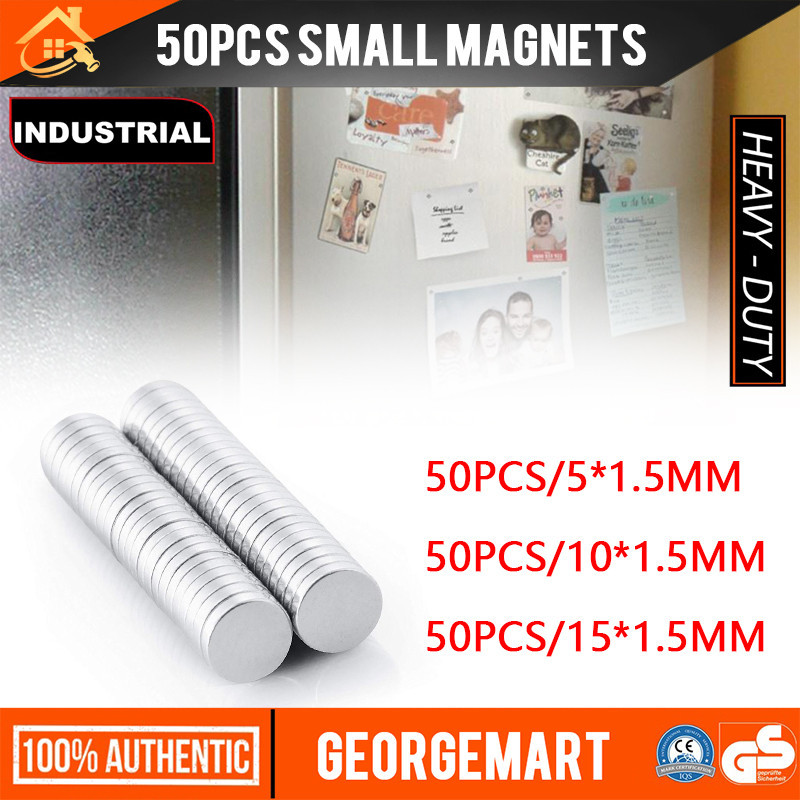 50pcs Super Strong Magnet Round Disc Rare Earth Neodymium Small Home ...