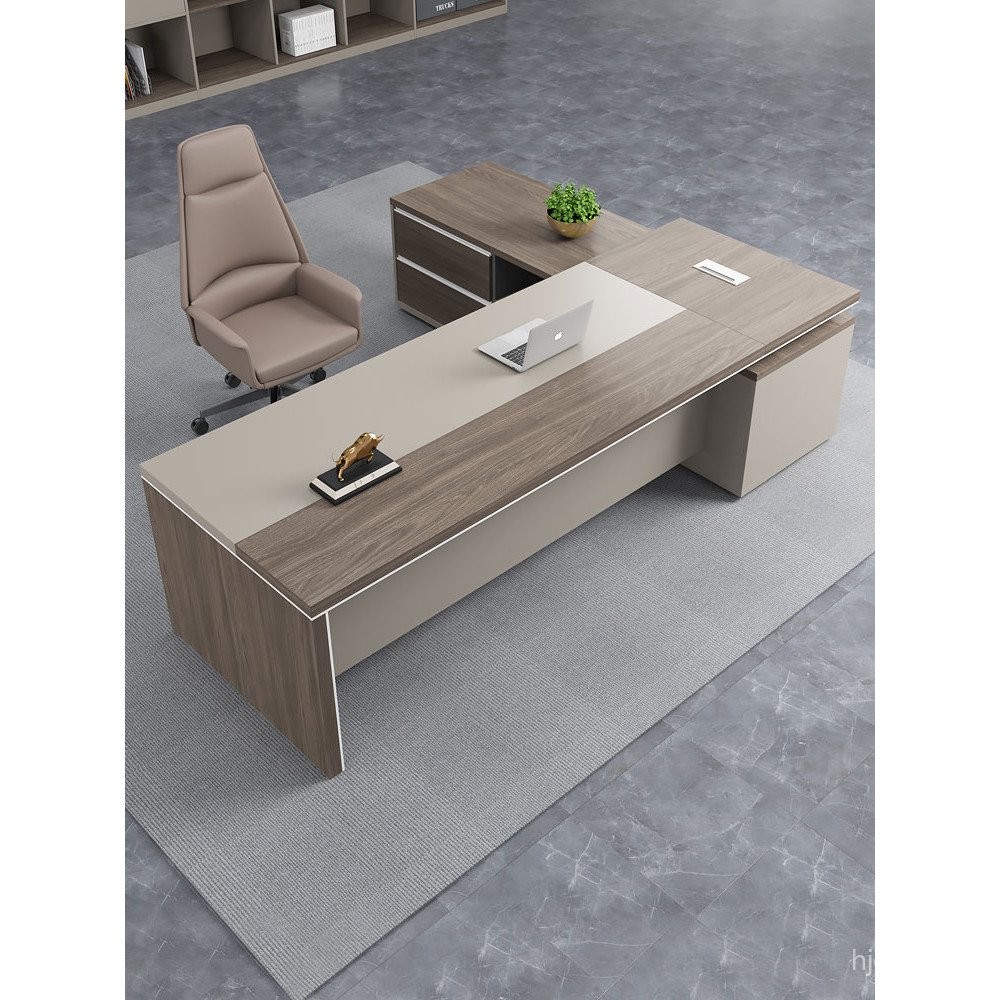 Luxury Boss Desk Office Desk and Chair Set Simple Modern Executive Desk ...