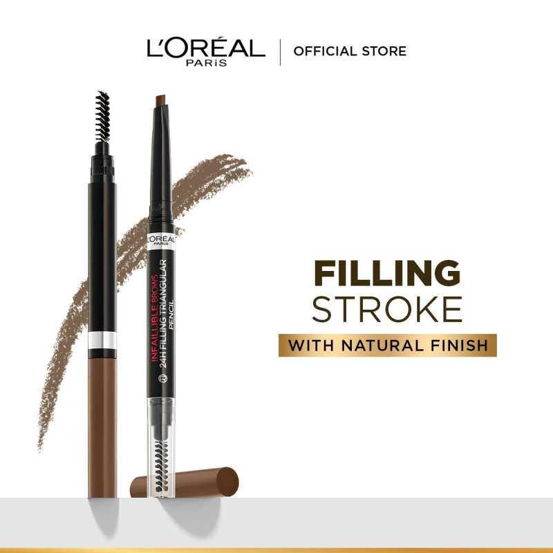 NEW L'Oréal Paris Infailible Eyebrow 24H Filling Triangular Brow Pencil ...