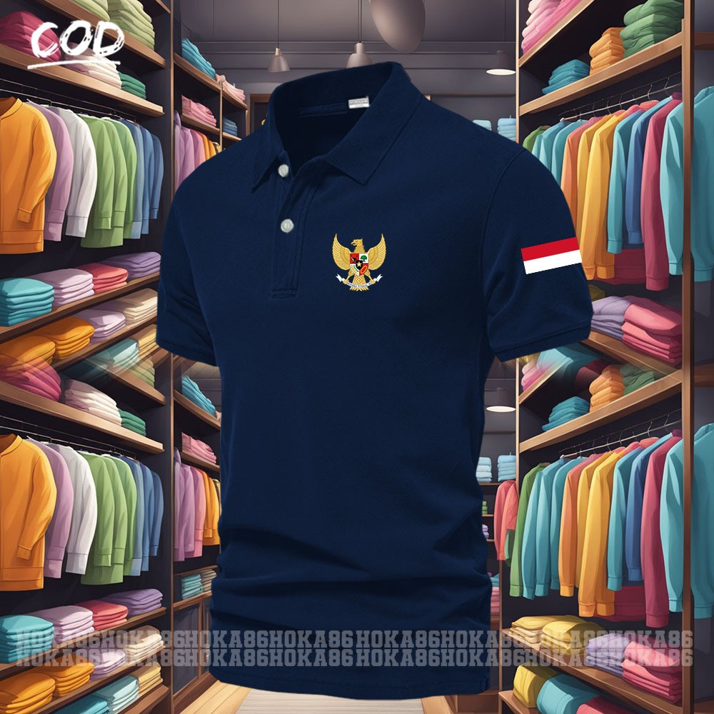 Garuda Indonesia Logo Polo Shirt | National Team | Custom Custom ...