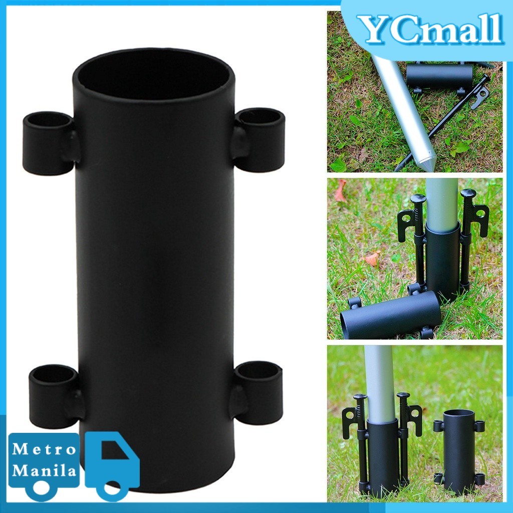 Awning Pole Holder Tent Canopy Umbrella Pole Fixed Stand Tarp Awning ...