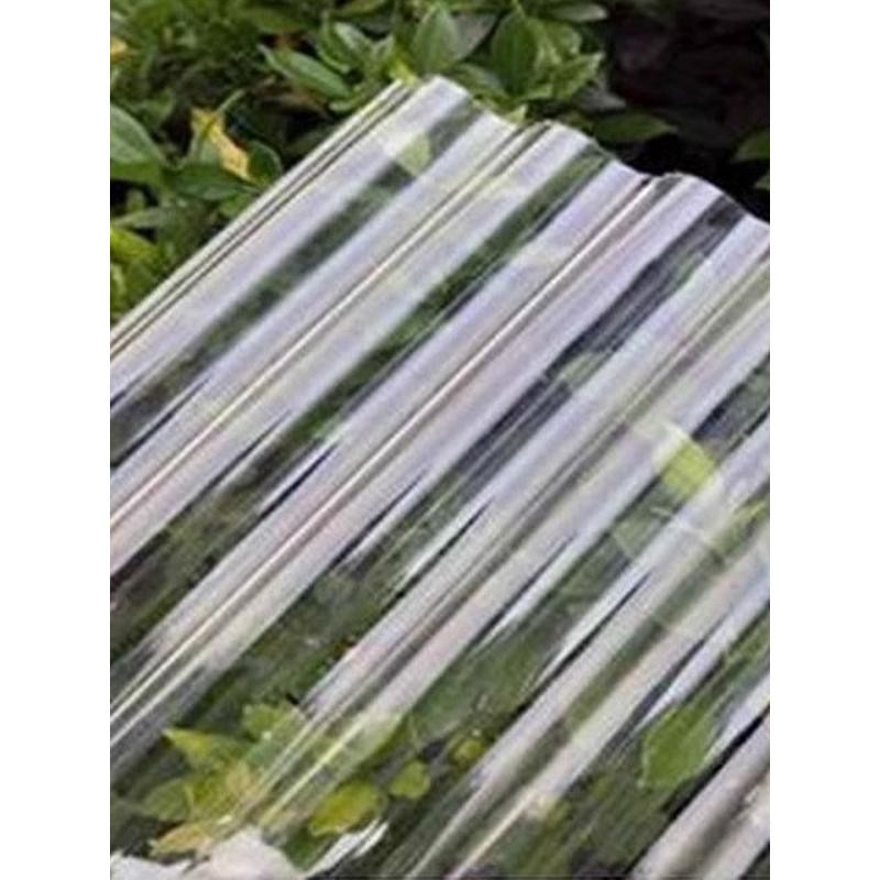 PC Fully Transparent Corrugated Sheet Sunshine Plate Bright Tile Bike ...