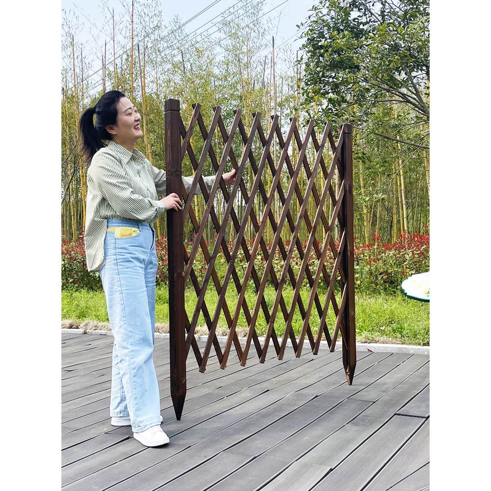 Outdoor Anti-Corrosion Wood Fence Garden Enclosure Partition Courtyard ...