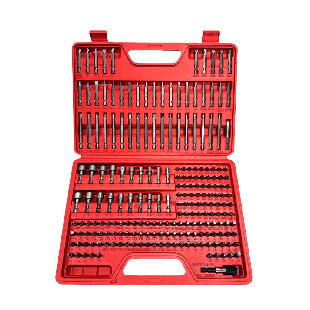 208pc Screwdriver Bit Set With Case,Impact Driver Bit Set,High Grade CR ...