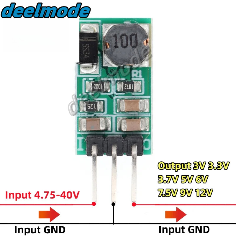 DD4012SA 1A DC 5-40V to 3V 3.3V 3.7V 5V 6V 7.5V 9V 12V Regulator DC-DC ...