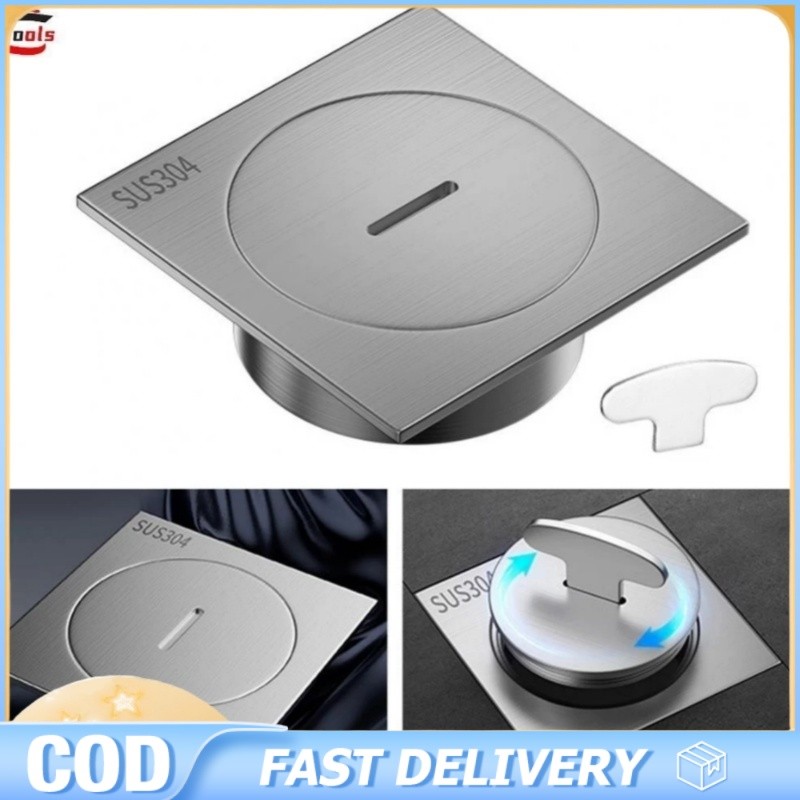 5*5 Inch Floor Clean Out SUS-304 Stainless steel Heavy Duty | Shopee ...