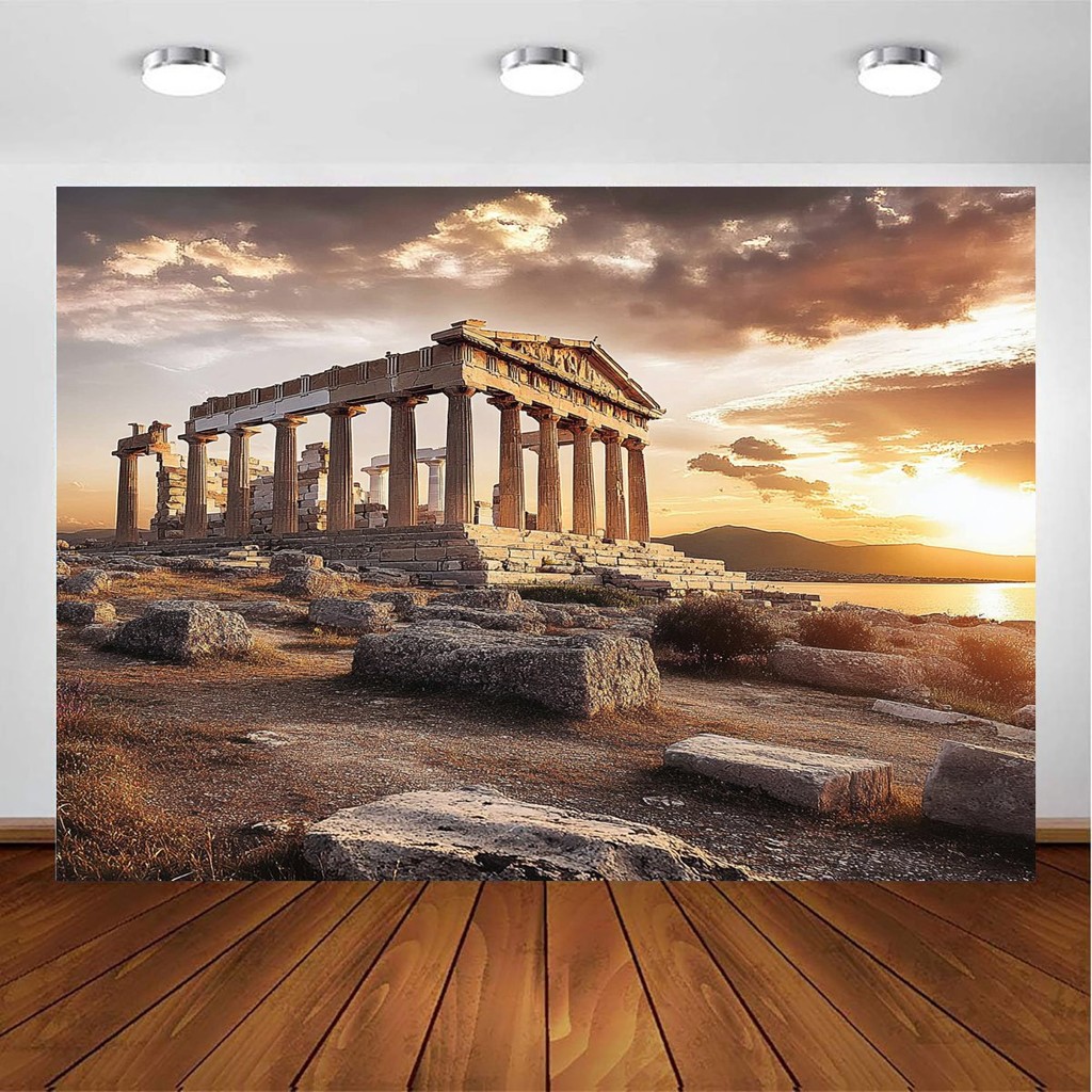 1Pc Pillar Backdrop For Photography Greek Building Poseidon At The ...