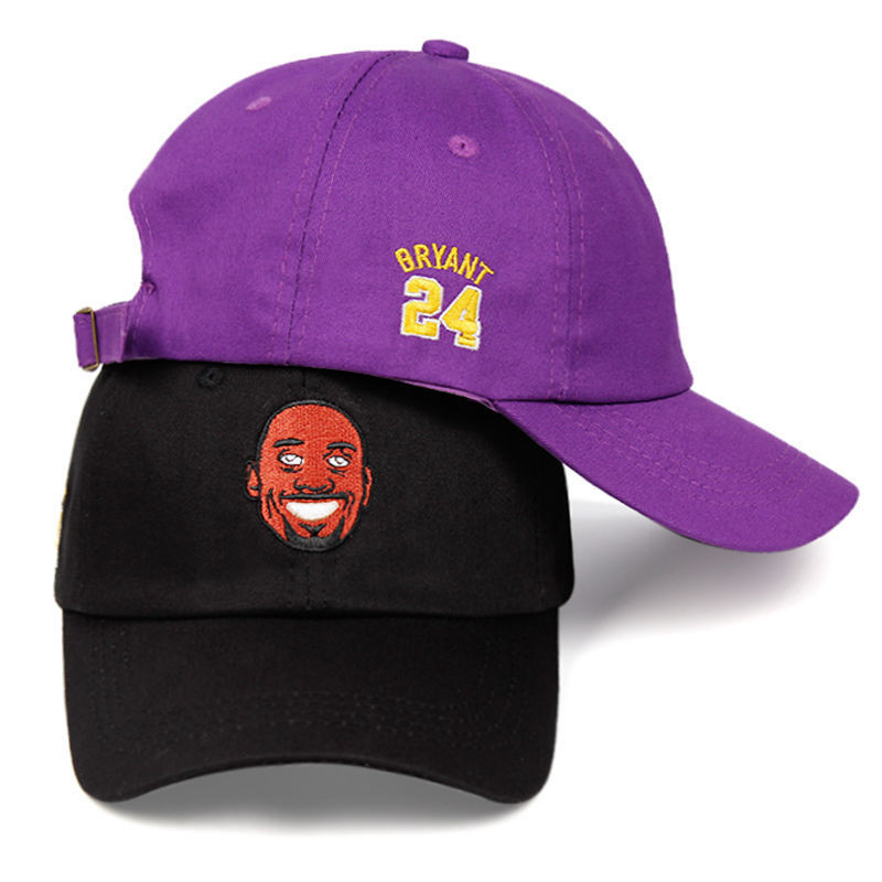 Summer Men Women Cap Kobe Smiley Face Letter Cap Embroidery Adjustable ...