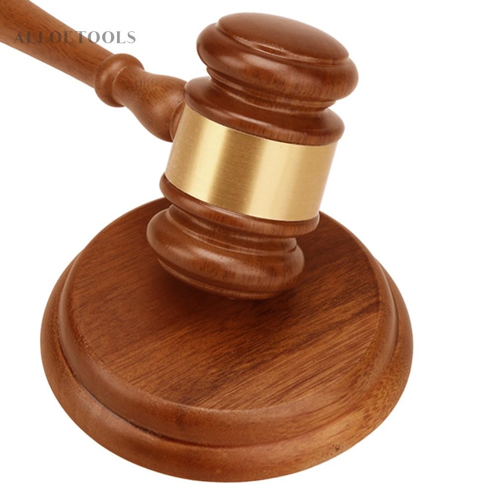 Gavel Hammer Judge Auction Toy Wooden Block Prop Mallet Court Wood Set ...