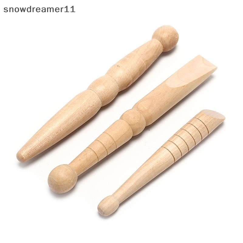 Snph 3PCS Wooden Foot Body Massage Stick Relieve Muscle Relaxing Tool ...