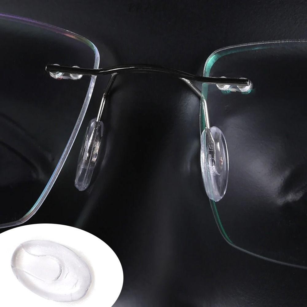 BRB Oval Eyeglass Nose Bracket, Anti-drop Transparent Silicone Nose ...