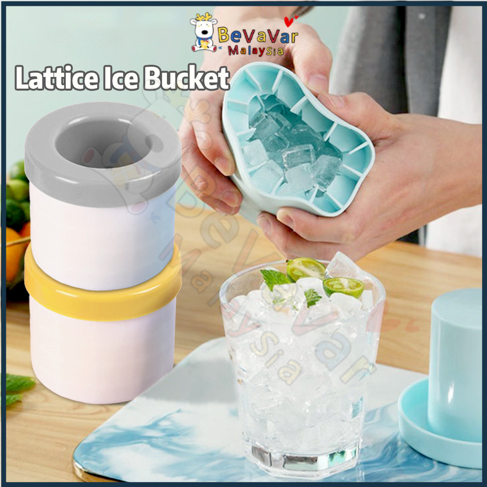 Bevavar Ice Bucket Mold Food Grade Silica Gel Ice Cube Mold Easy ...