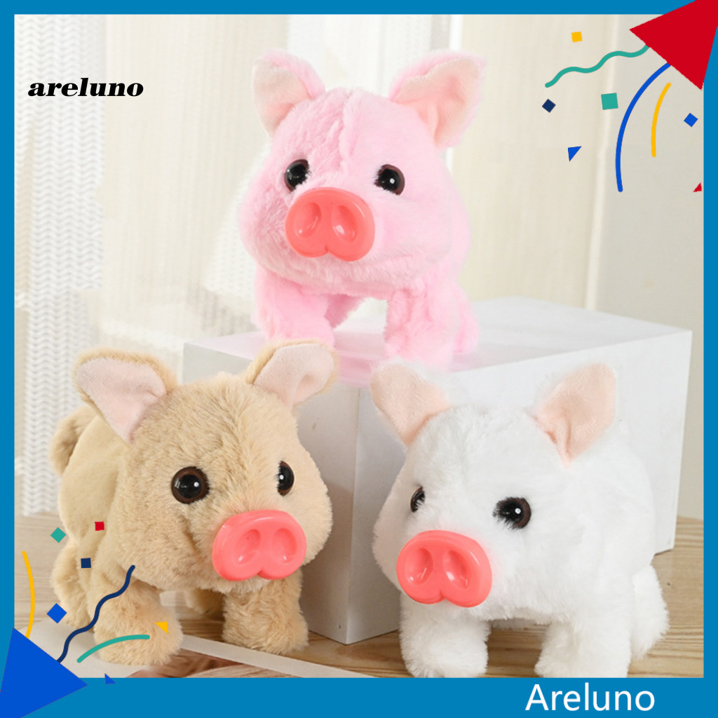 AREL Walking Plush Pig Plush Pig Toy Interactive Walking Pig Plush Toy ...