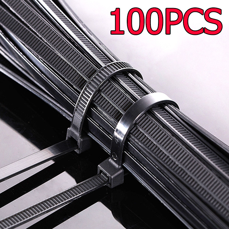 100Pcs Cable Management Assorted Industrial Supply Fasteners Plastic ...