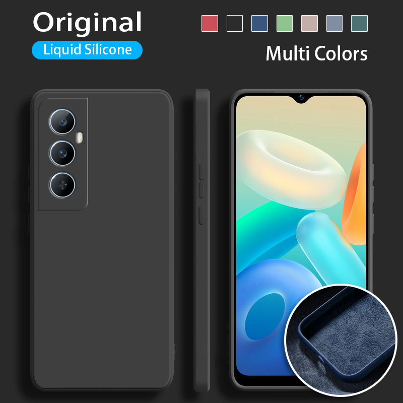 Liquid Silicone Case For Realme C65 4G RealmeC65 C 65 2024 Straight ...