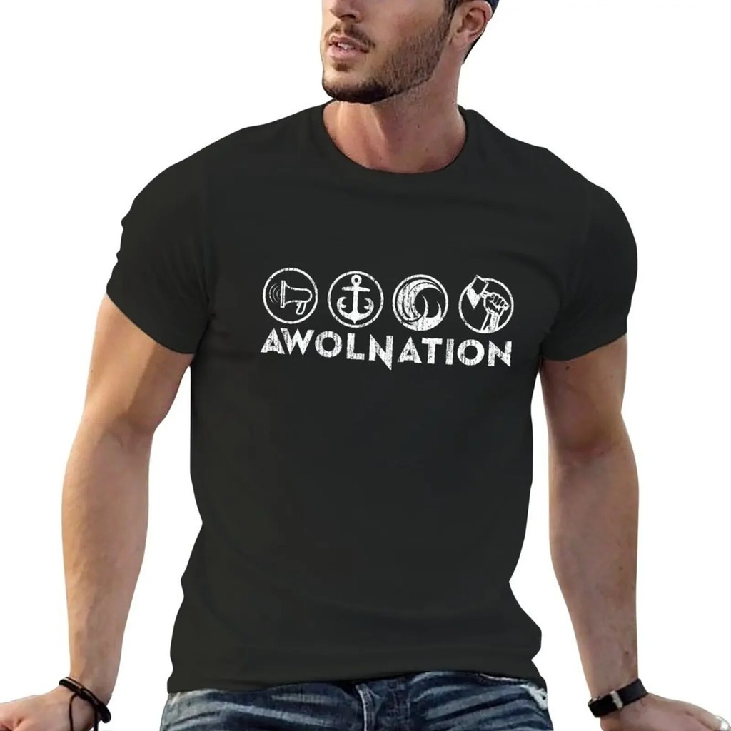 Awolnation Logo Tour 2024 Black Mendagri Tshirt Heavyweight T Shirts ...