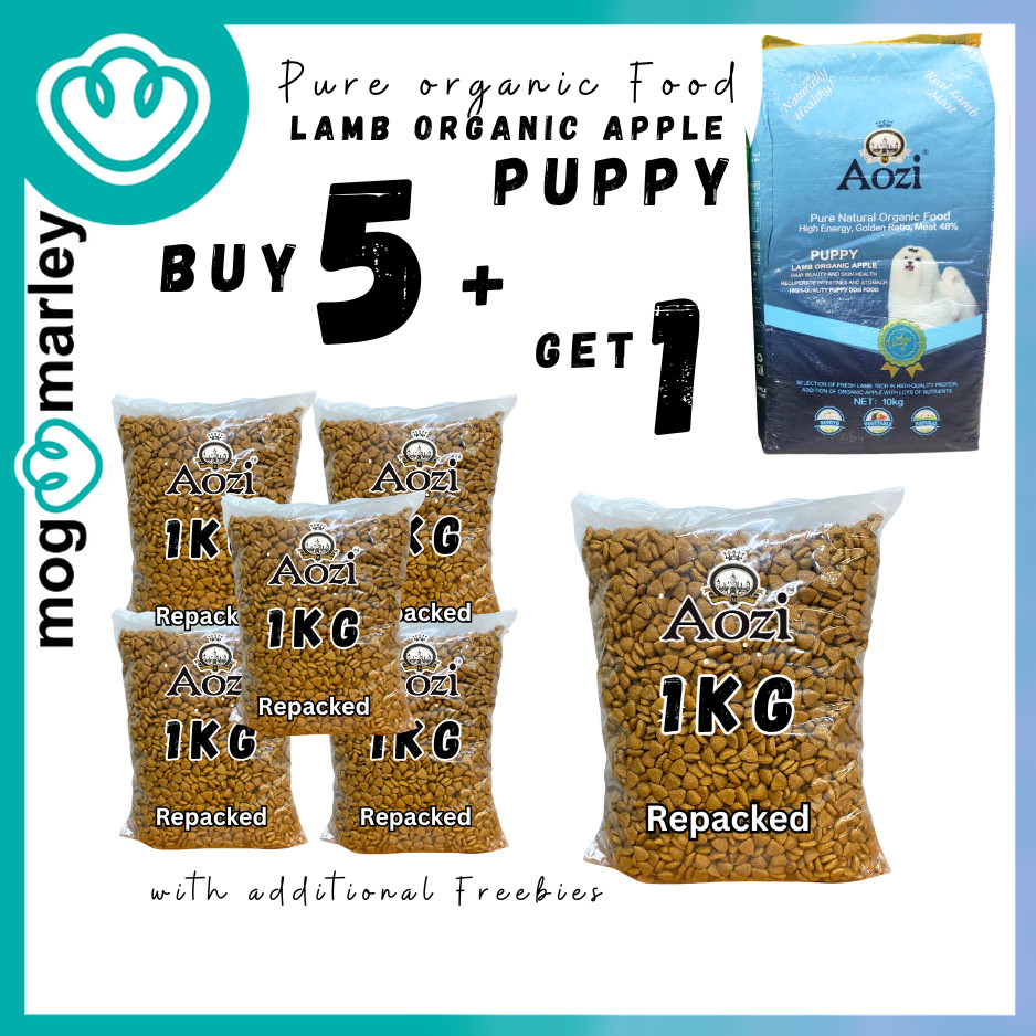 Buy5+1kg Aozi Lamb Organic Apple Puppy Dog Organic Food for all Breeds ...