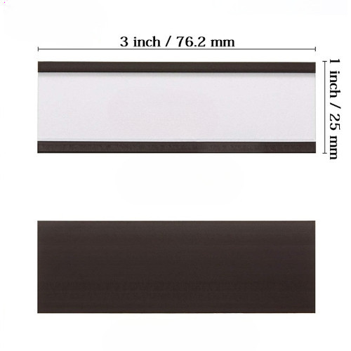 50Pcs Magnetic Label Holders with Magnetic Data Card Holders with Clear ...