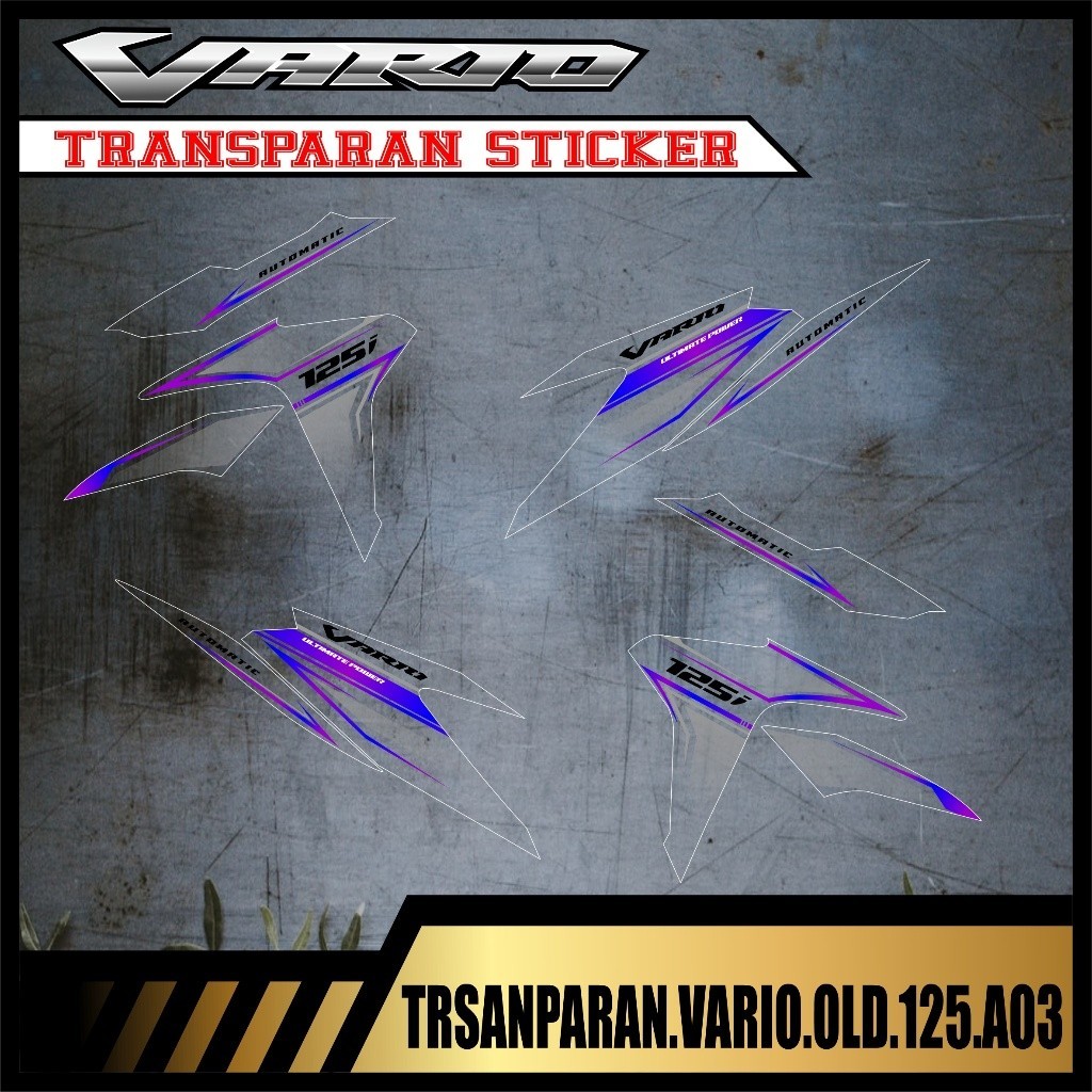 TRANSPARENT STRIPING VARIO OLD 125 TRANSPARENT VARIATIONS VARIO OLD 125 ...