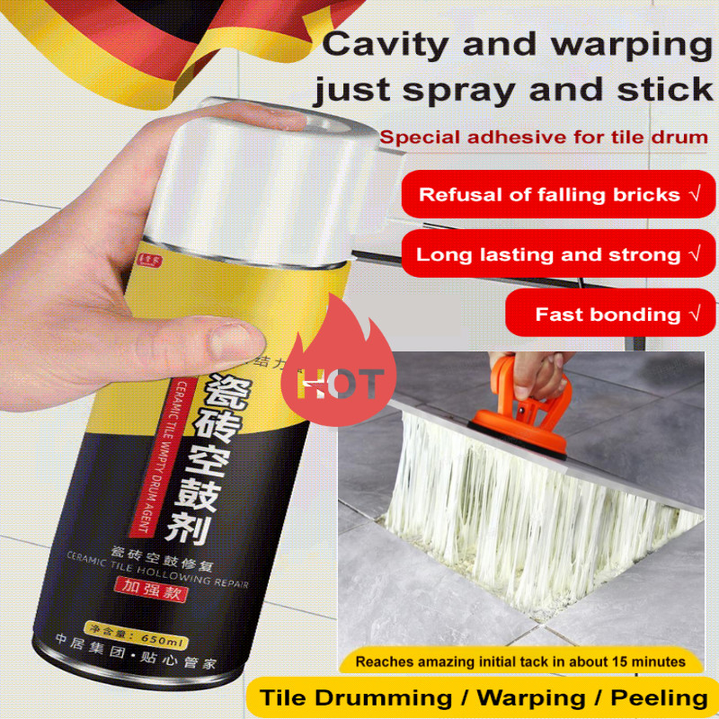 【Long lasting/super strong adhesion】Special adhesive for tile hollow ...